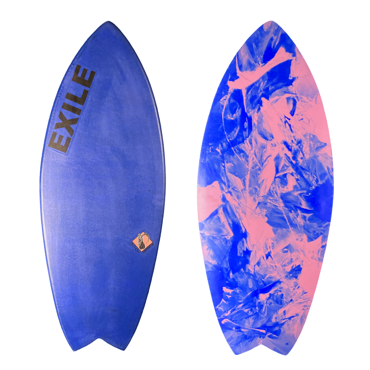 Blairacuda™ G.O.A.T.™ Carbon Skimboard Medium 5/8" - Blue & Pink | Exile Skimboards