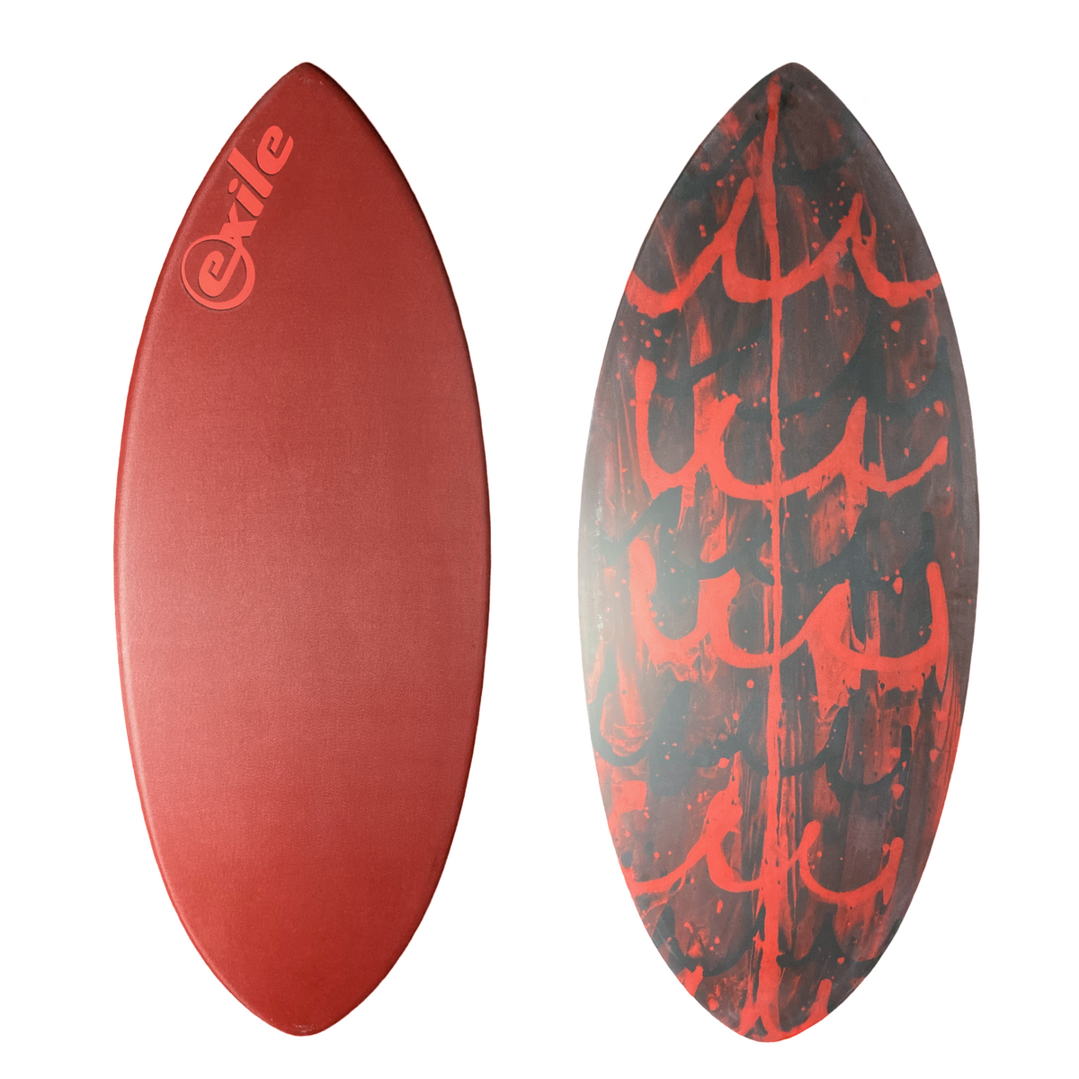 Hybrid Carbon Skimboard Large 5/8" - Red | Exile Skimboards