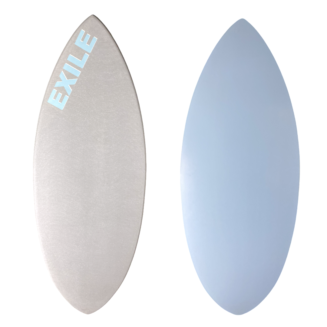 Blemished-Pro Shape Carbon Skimboard 5/8” Gray & Blue | Exile Skimboards