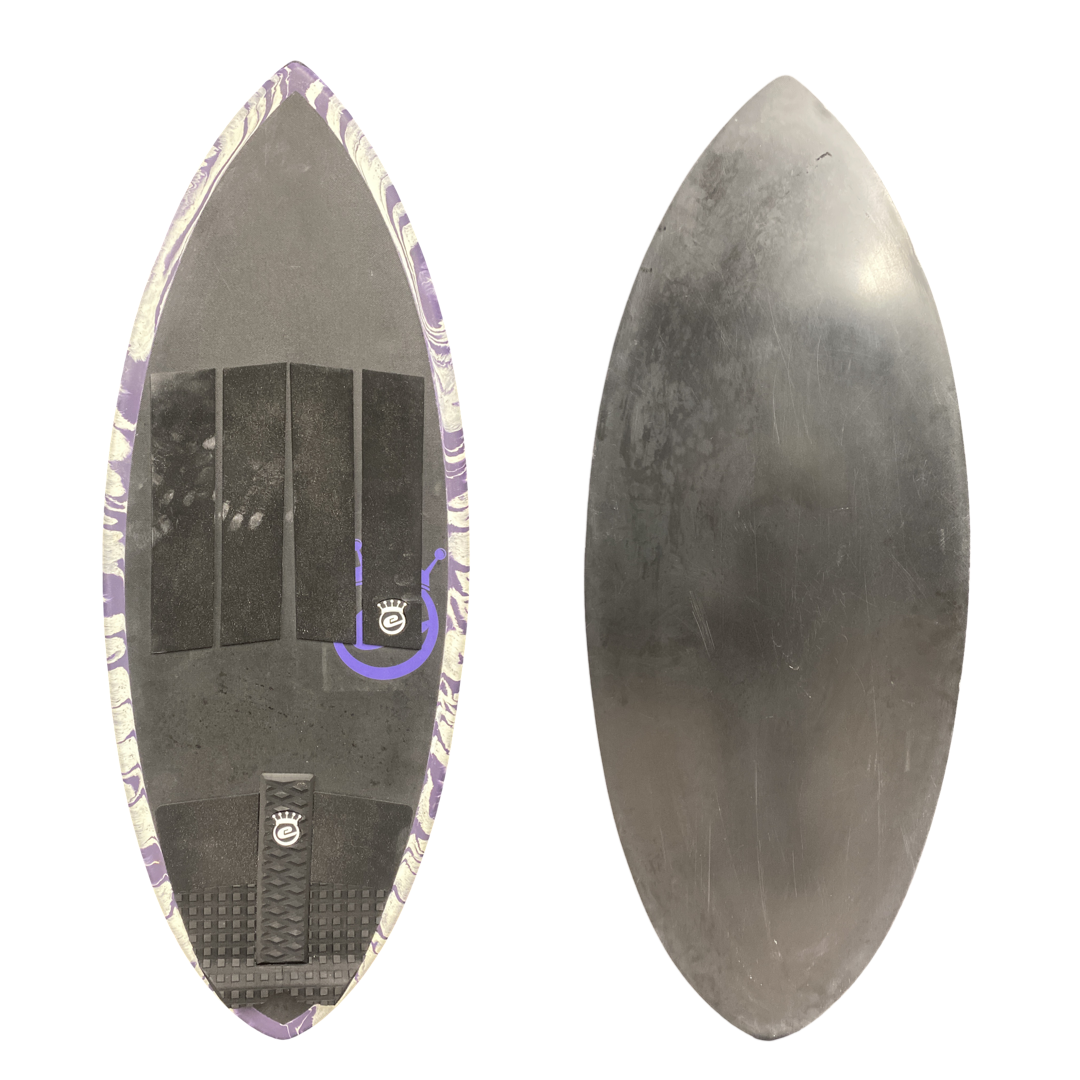 Used Small Hybrid Shape Carbon Fiber 5/8'' Skimboard - Black | Exile ...