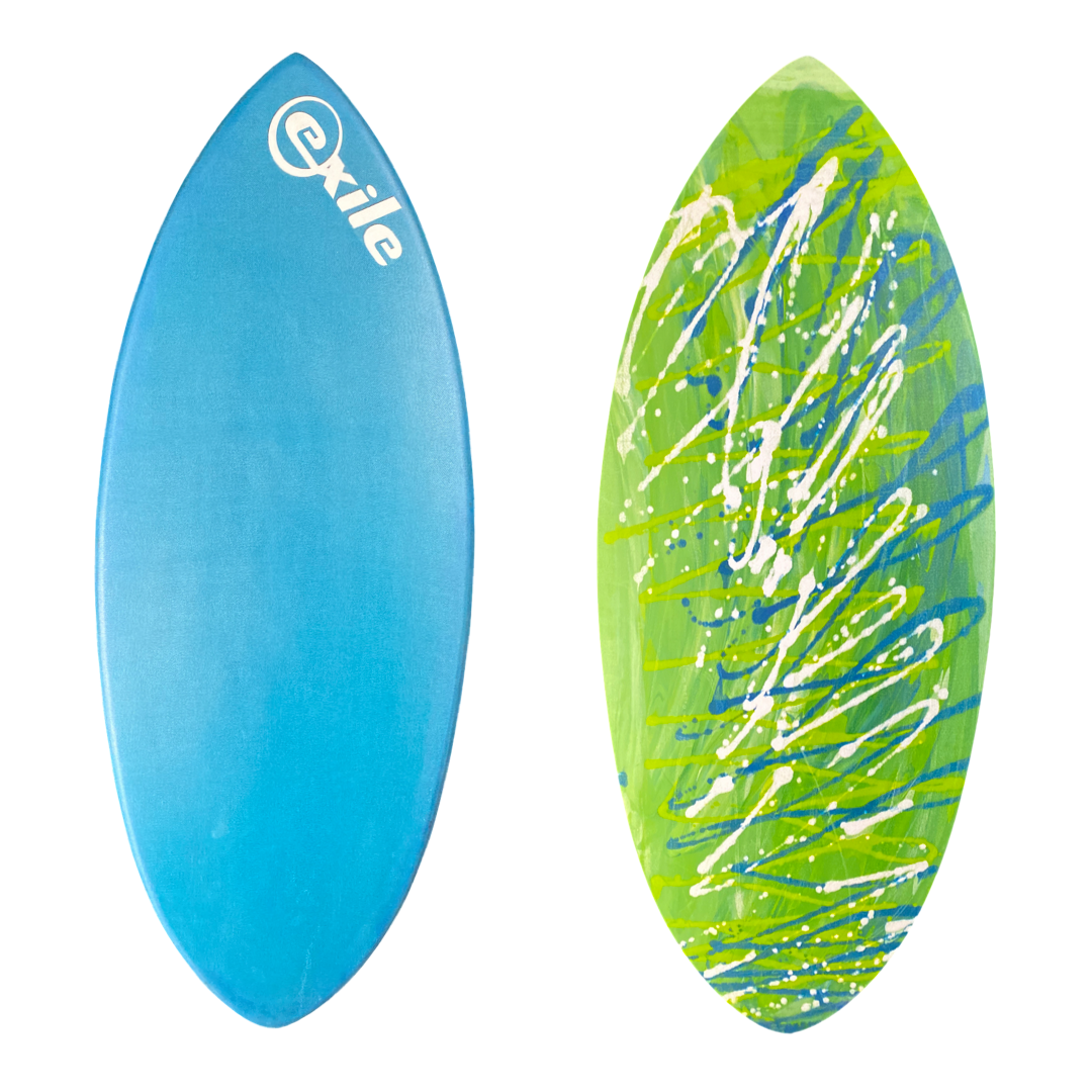 Hybrid Carbon Skimboard Large 3/4'' Tapered to 5/8'' - Peacock Blue ...