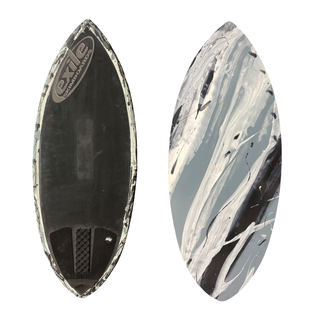 Used Medium Hornet Shape Carbon Fiber 5/8" Skimboard - Black | Exile ...