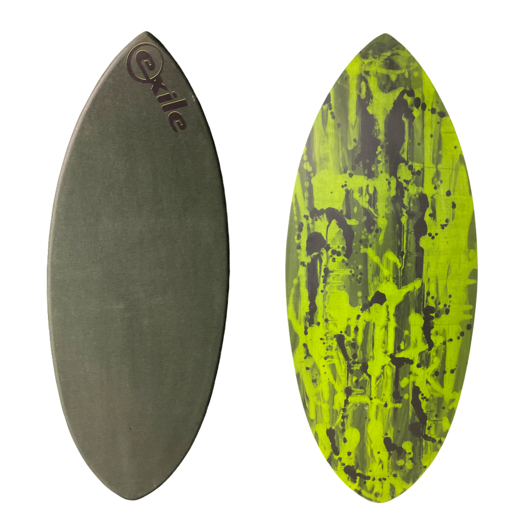 Hybrid Carbon Skimboard Large 5/8'' - Forest Green | Exile Skimboards