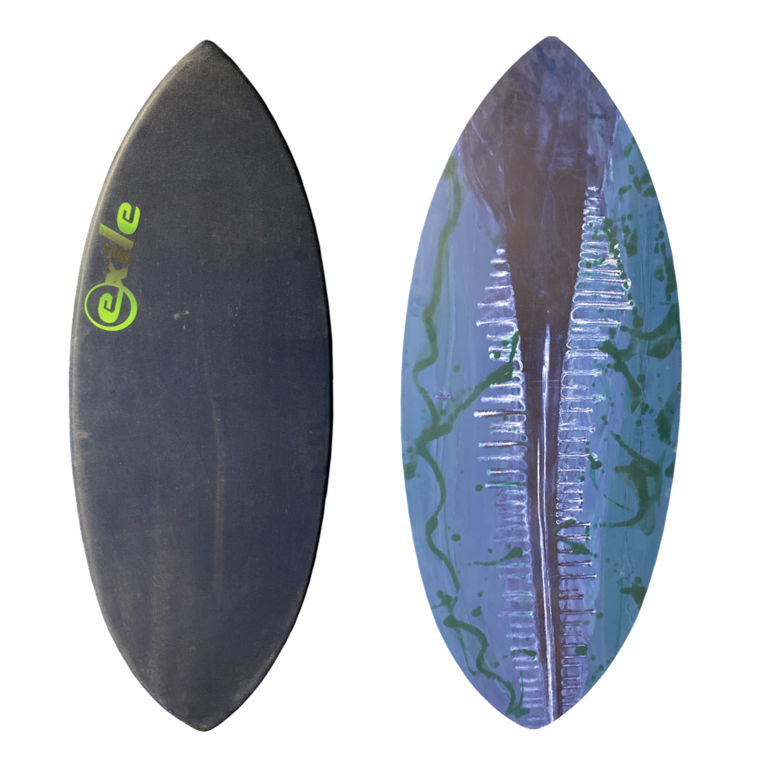Medium Large Hornet™ 3/4" Tapered 5/8" Carbon Skimboard - Navy | Exile ...